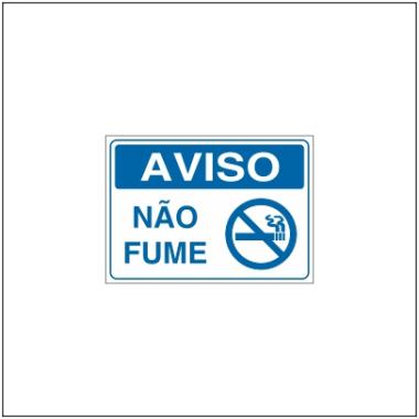Não Fume - Art placas